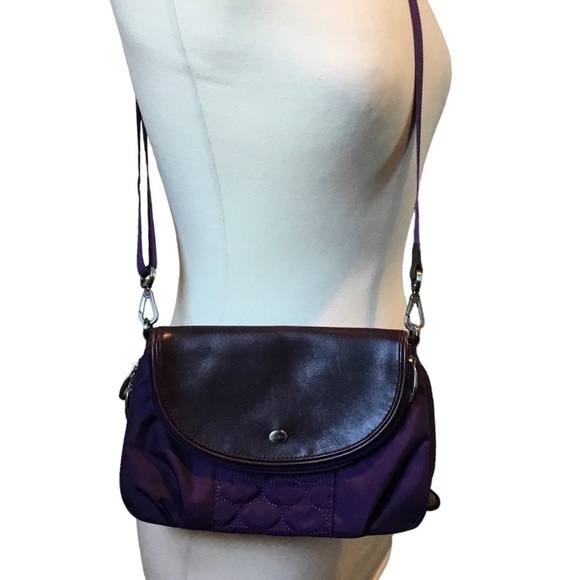 Mosey | Bags | Mosey Life Smiler Quilted Nylon Leather Crossbody Travel ...